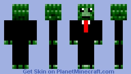 Lizard in Tuxedo Minecraft Skin