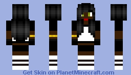 Cute Black Haired Girl Minecraft Skin