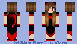 Cute Vampire Cat Girl Minecraft Skin