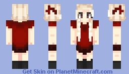 The Girl in the Red Dress Minecraft Skin