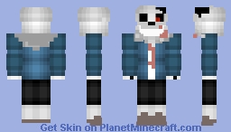 Horrortale Sans: UT Minecraft Skin