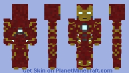 Iron Man (Steve Arms) Minecraft Skin