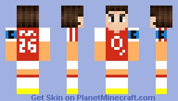 Arsenal Home Kit Minecraft Skin