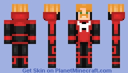 Guy Gardner - Red Lantern Minecraft Skin