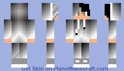 Gray and black haired boy Minecraft Skin