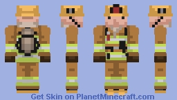 Los Angeles Firefighter Minecraft Skin