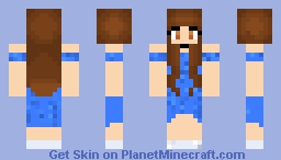 Blue Dress Minecraft Skin