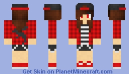 Red Girl Minecraft Skin