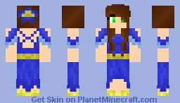 Blue Dress Minecraft Skin