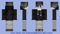 Gray-Black boy Minecraft Skin
