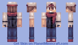 Red Scarf Dude X3 Minecraft Skin
