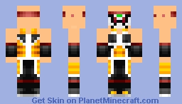Bardock for my dragon block c Minecraft Skin