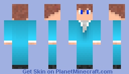 A Fancy Blue Suit Minecraft Skin