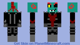 Undertale Undyne Minecraft Skin