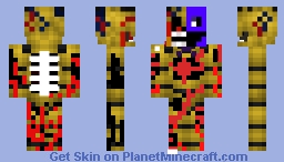 Golden FreddyTrap Minecraft Skin