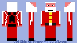 Santa with Creeper marking Minecraft Skin