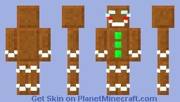 Gingerbread Man Minecraft Skin