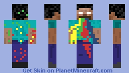 Herobrine Noob Minecraft Skin