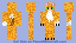 Ginger and White Cat OC Minecraft Skin