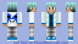 blue mooshroom lover Minecraft Skin