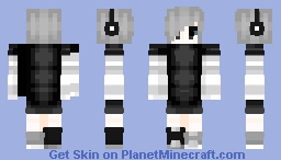 Human napstablook! Minecraft Skin