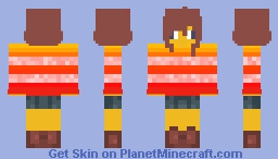 UnderFail Frisk Minecraft Skin