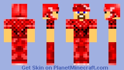 Crimson Man Minecraft Skin