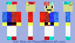 red and blue Link Minecraft Skin