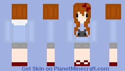 Chibi Girl (Cat Shirt) Minecraft Skin
