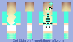 Teal girl Minecraft Skin