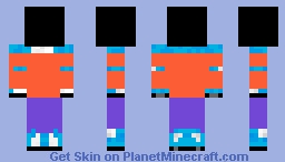 Girly Blue Mooshroom Minecraft Skin