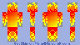 Man of fire V2 Minecraft Skin