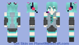 Hatsune Miku Minecraft Skin