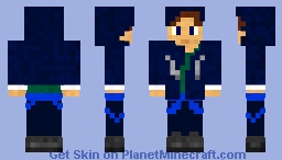 Teenager with Removable Jacket Minecraft Skin