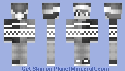 Black and White Minecraft Skin