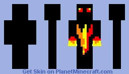 Man of fire Minecraft Skin