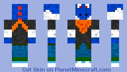 Blue Yoshi Android 17 Minecraft Skin