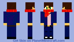 Guy with red scarf Minecraft Skin