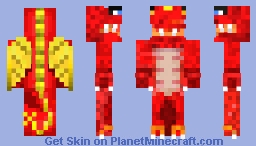 Red General Dragon Minecraft Skin