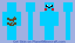 Shiny Blue Pikachu Minecraft Skin