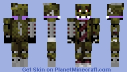 Ignited Springtrap Minecraft Skin