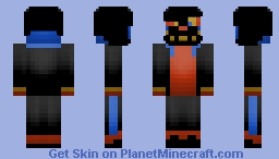 Error Sans (better in game) (remake) -smg200- Minecraft Skin
