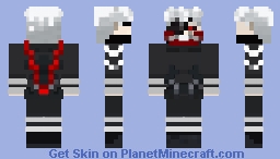 Ken Kaneki Minecraft Skin