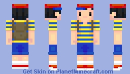 Ness (Earthbound/Mother) Minecraft Skin