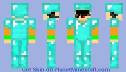 Fully Diamond Armor Skin Minecraft Skin