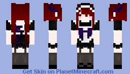 Devil Maid 3 pixel arms Minecraft Skin