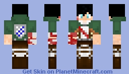 AoT Wounded Minecraft Skin