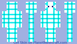 Ice warrior light blue Minecraft Skin