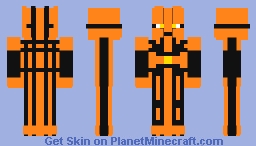 Orange Soldier Minecraft Skin