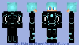 3D Ice Boy Minecraft Skin